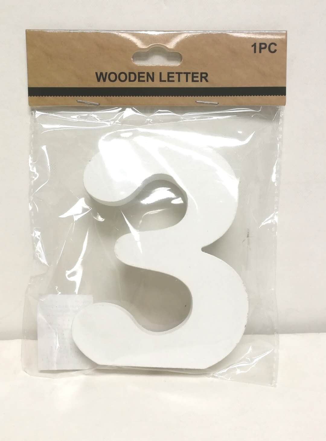 5" WHITE STANDING WOODEN NUMBER - Buy Wholesale at SoNice Party