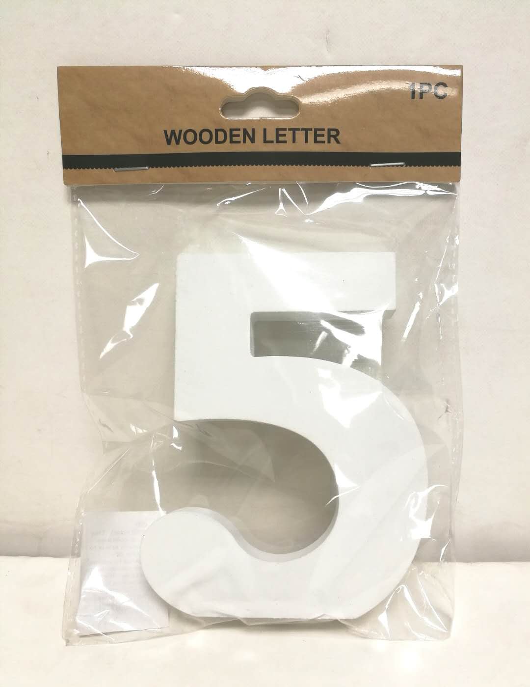 5" WHITE STANDING WOODEN NUMBER - Buy Wholesale at SoNice Party