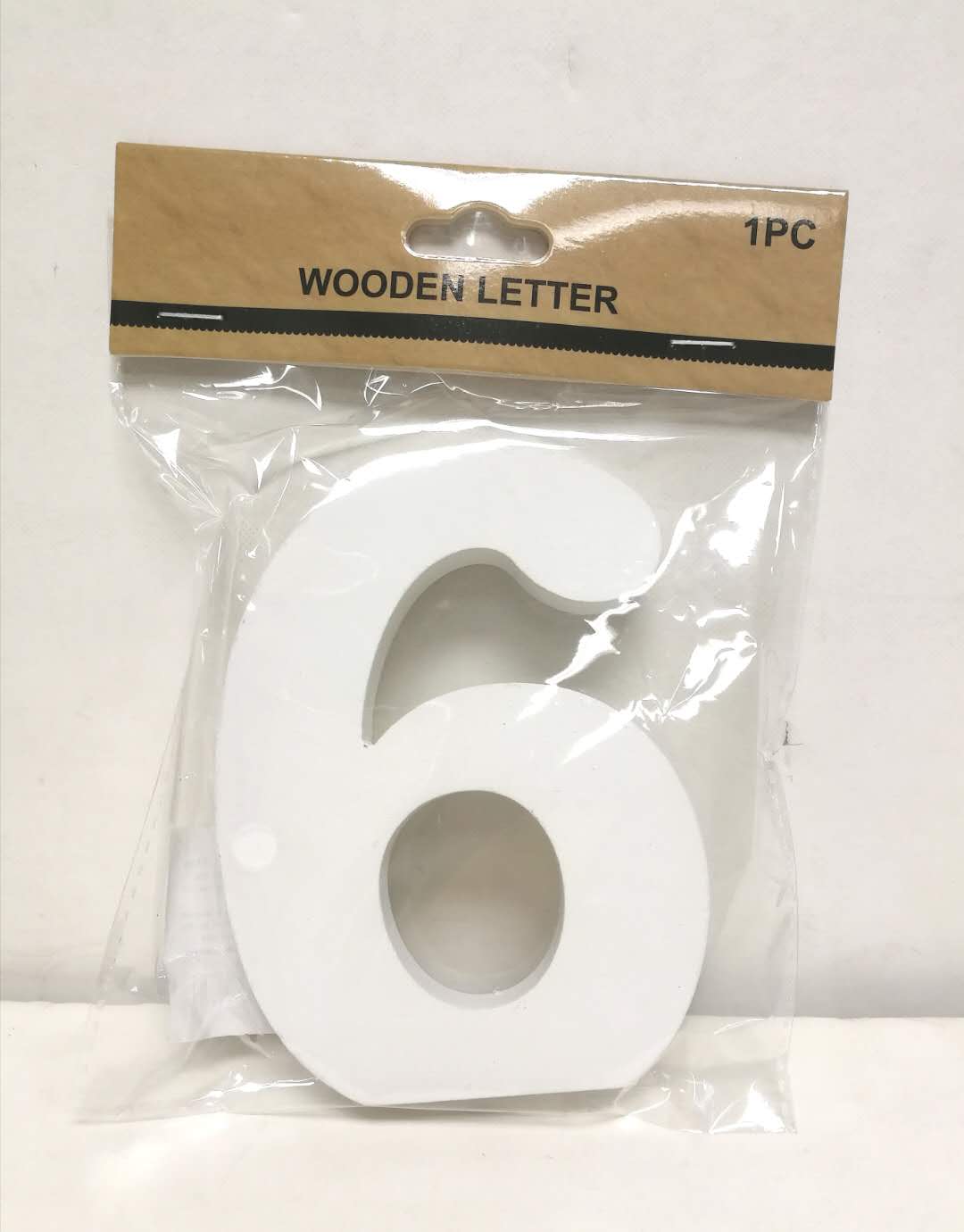 5" WHITE STANDING WOODEN NUMBER - Buy Wholesale at SoNice Party