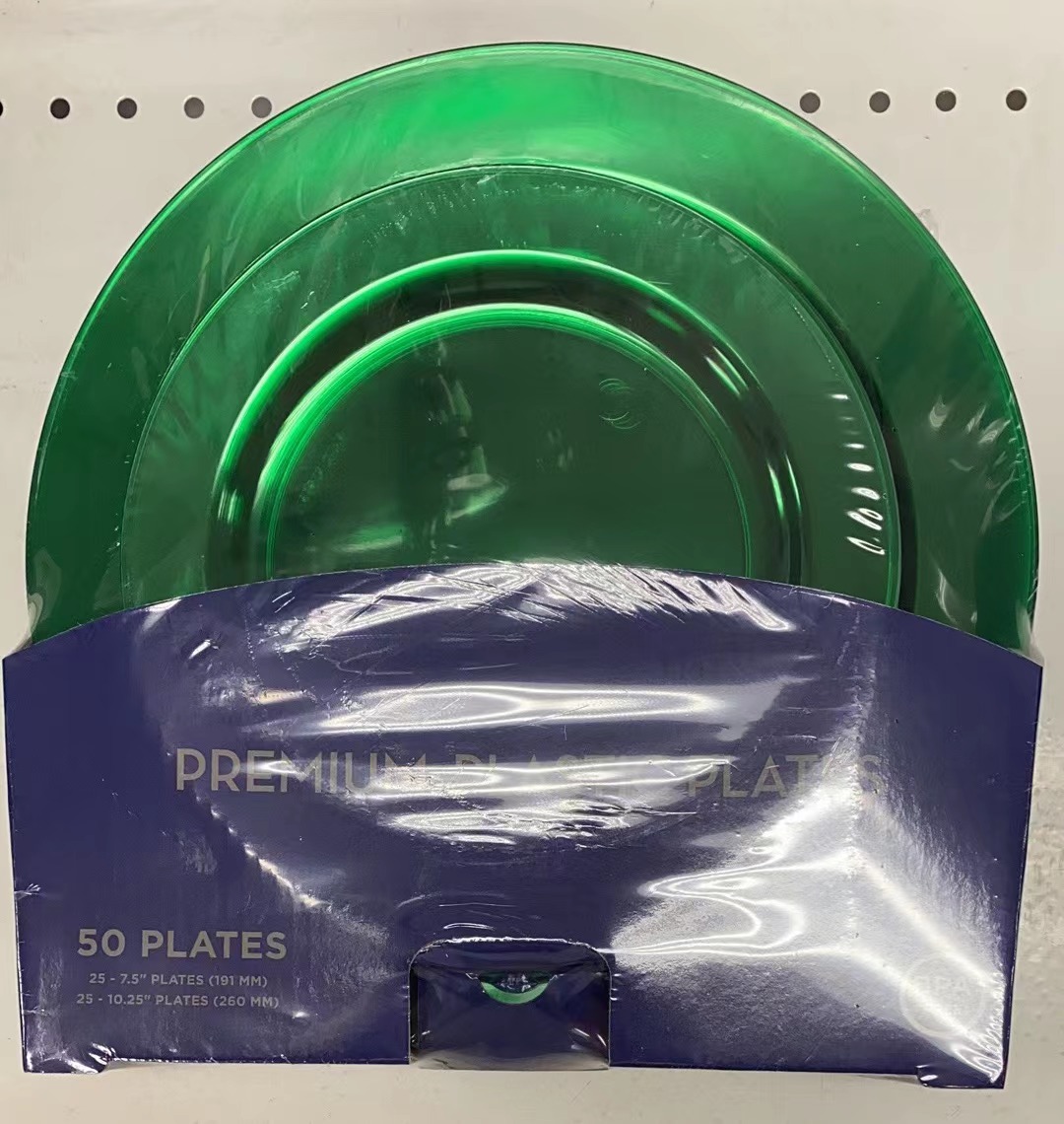 50PCS Plastic Premium Plates - Buy Wholesale at SoNice Party