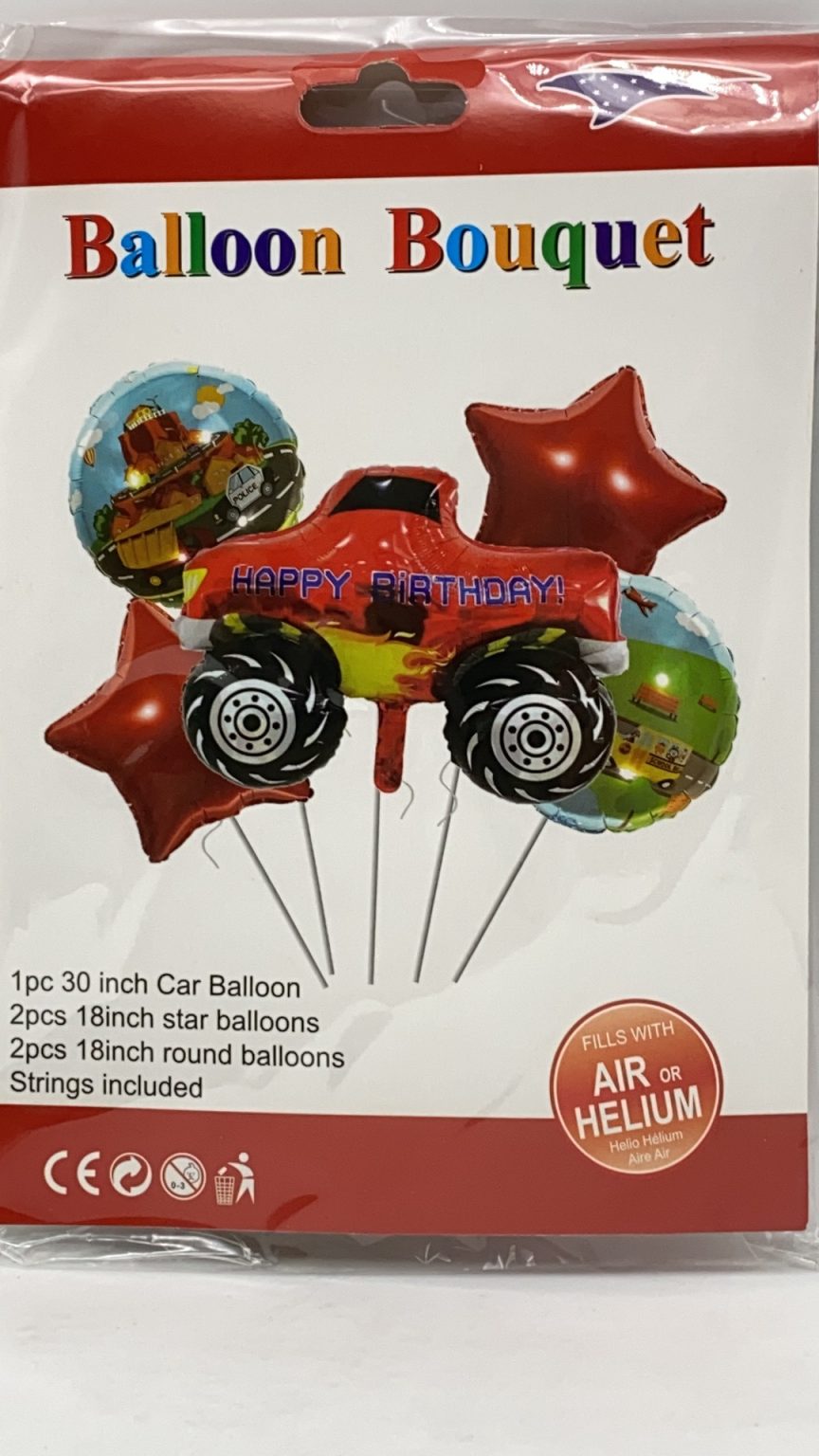 Themed Balloon Bouquet , Checker racing — Buy Wholesale at SoNice Party