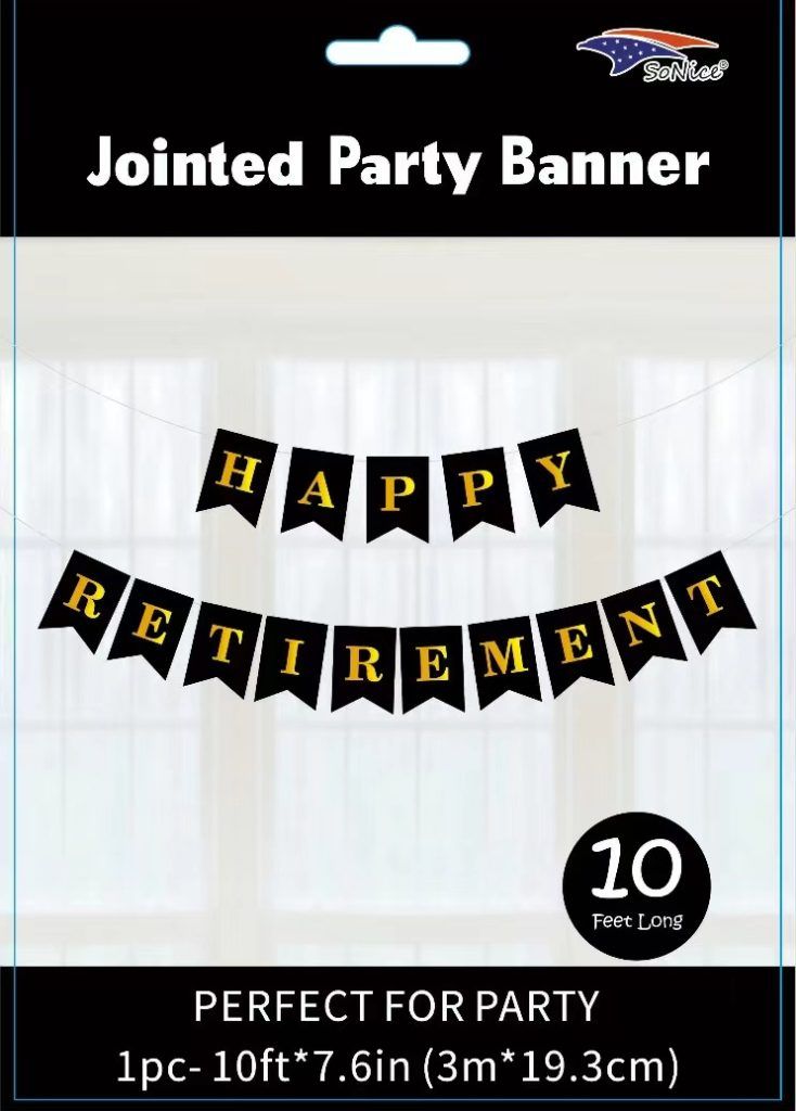 Themed Party Banner Happy Retirement — Buy Wholesale at SoNice Party