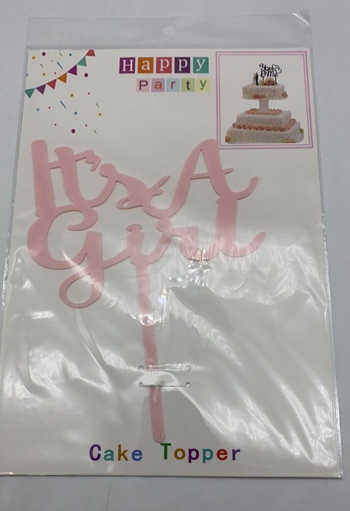 Acrylic Cake Topper Baby shower It's a Boy — Buy Wholesale at SoNice Party