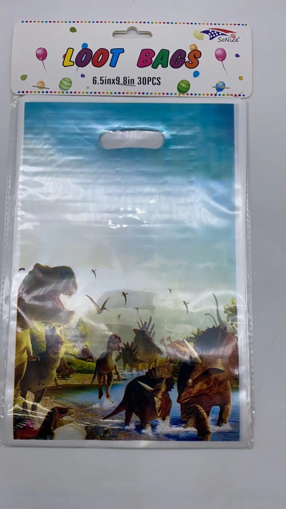 Themed Loot Bags 30CT, Dinosaur — Buy Wholesale at SoNice Party