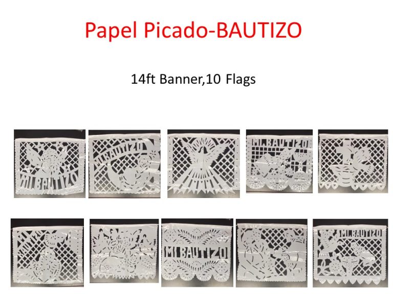 Mexico Papel Picado Mi Bautizo — Buy Wholesale at SoNice Party