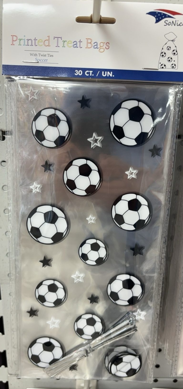 Soccer Cellophane Bags | Sports Party Supplies Wholesale