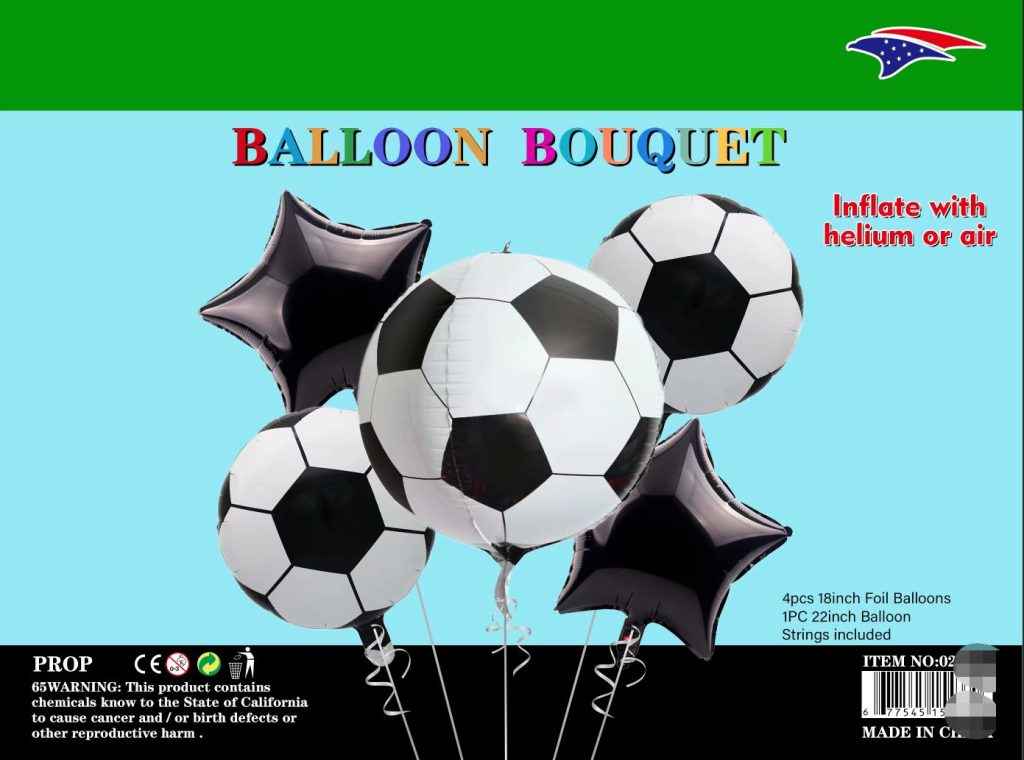 Soccer Balloon Bouquet Set | Sports Party Supplies Wholesale