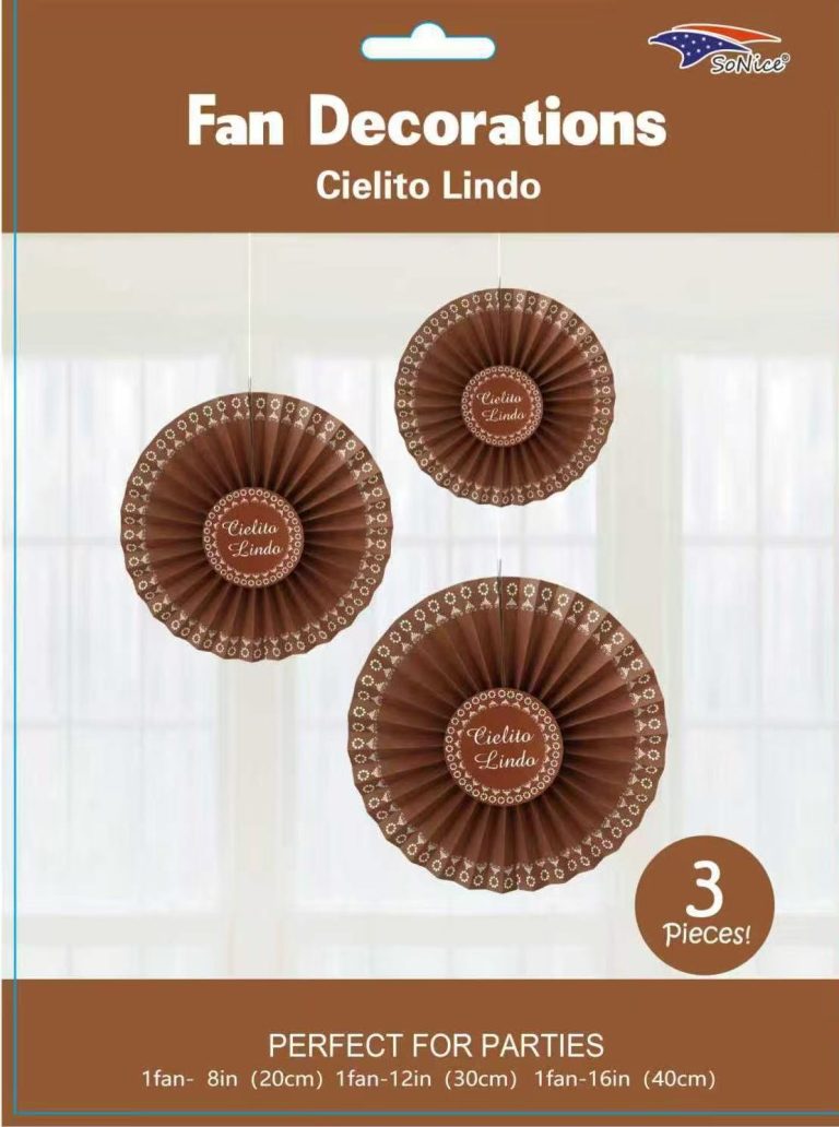 Themed Tissue Fans Cielito Lindo — Buy Wholesale at SoNice Party